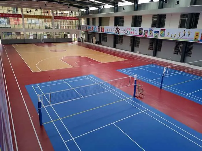 Roll Out Pickleball Court Floor - PlasticineMan